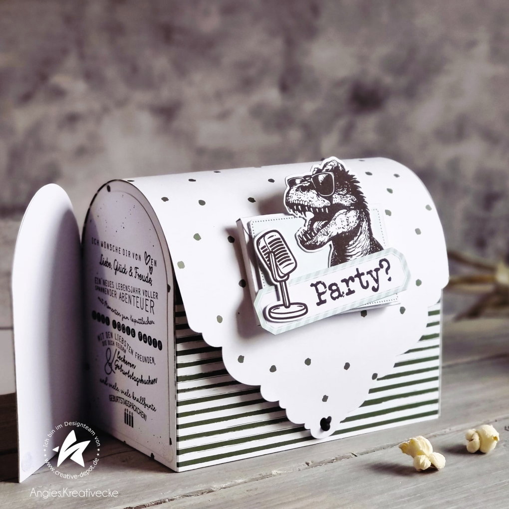 Die - Basic - Basis - Steckpostkarte - Bogenform